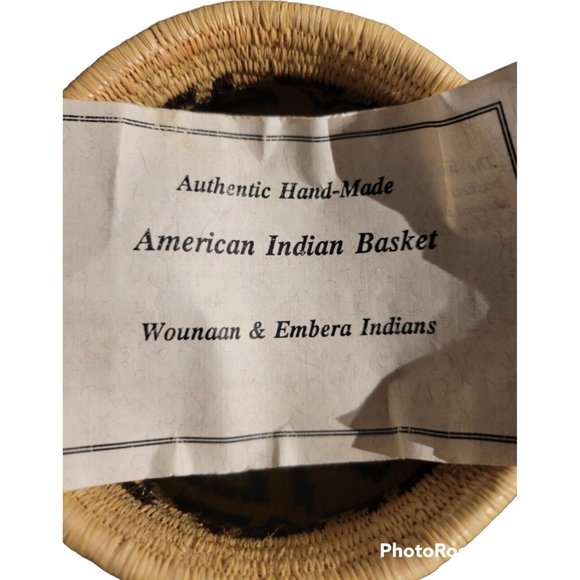 handcrafted | Art | Wounaan Embera Indians Fine Art Woven Basket Bowl ...